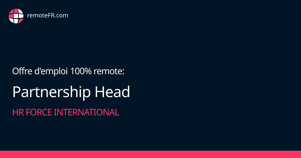 Partnership Head - HR Force International