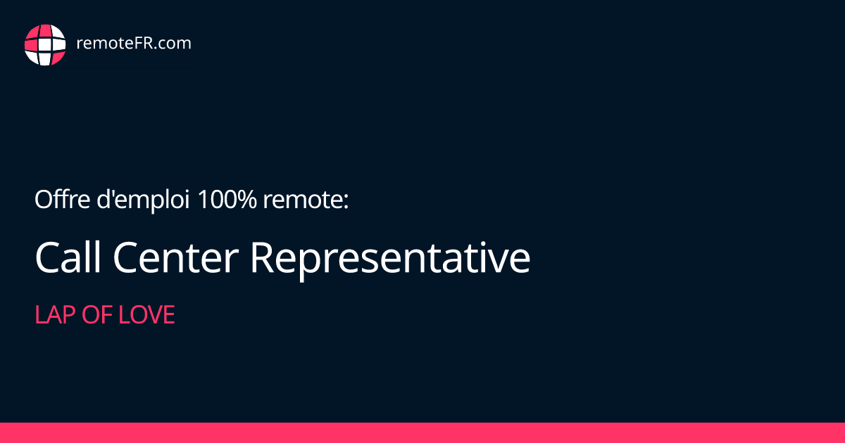 Call Center Representative - Lap of Love
