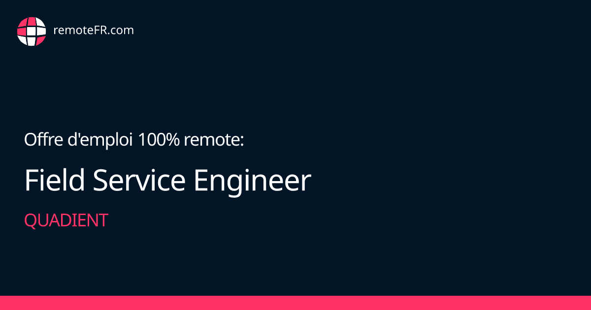 Field Service Engineer - Quadient